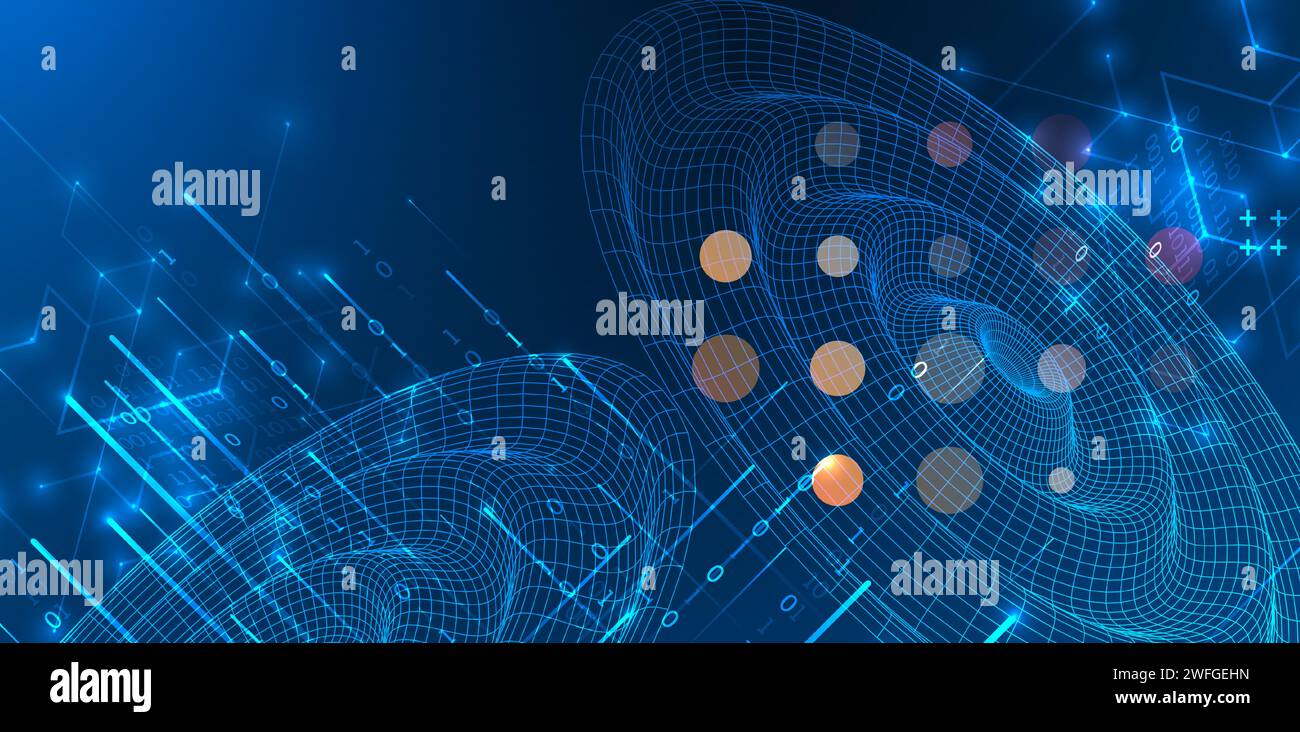 Futuristic technology background. Plexus structure Big data network ...