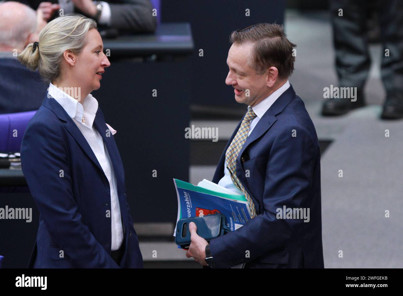 Berlin, Deutschland, 30.01.2024: Deutscher Bundestag: Haushaltswoche ...