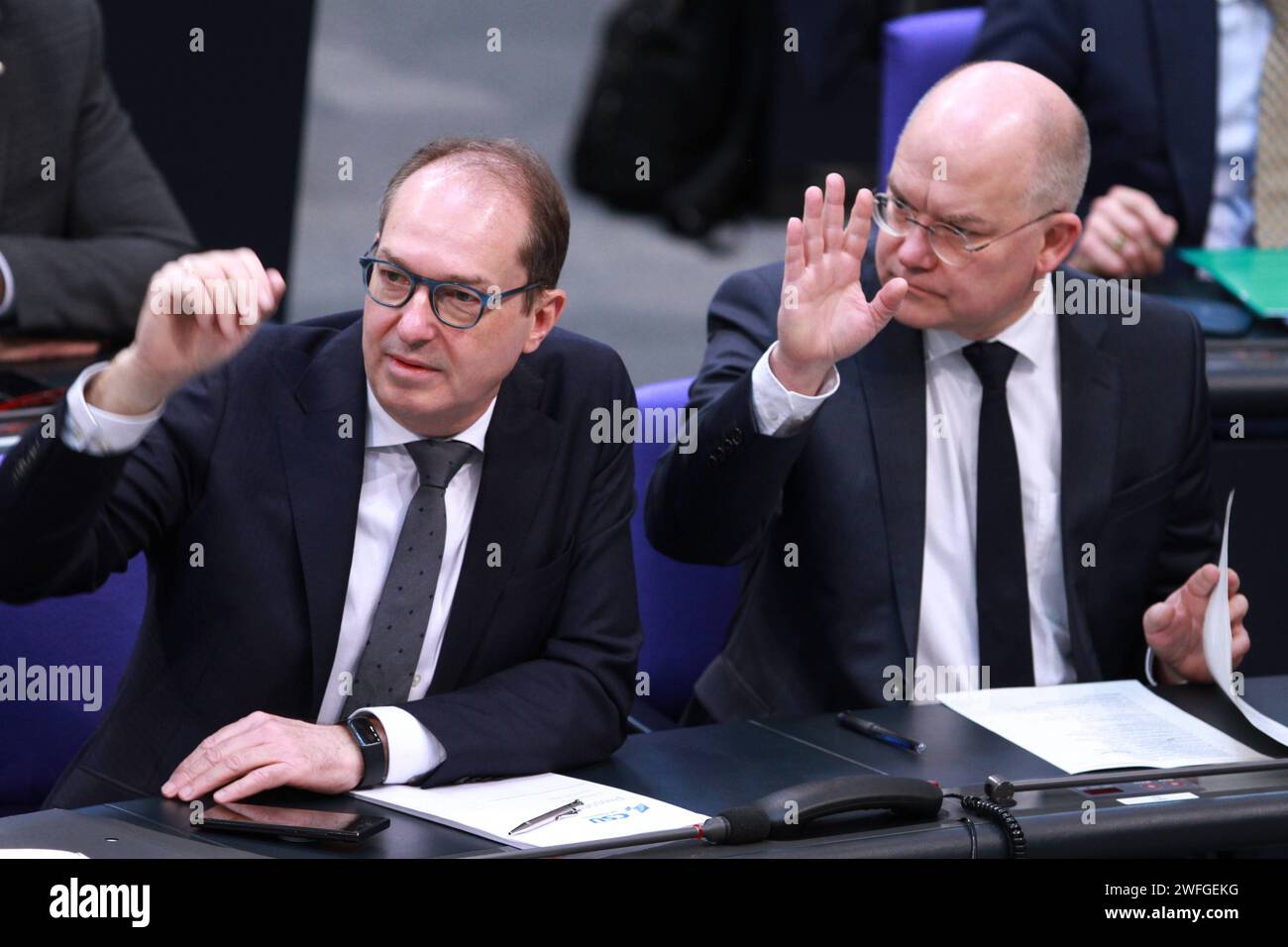 Berlin, Deutschland, 30.01.2024: Deutscher Bundestag: Haushaltswoche ...