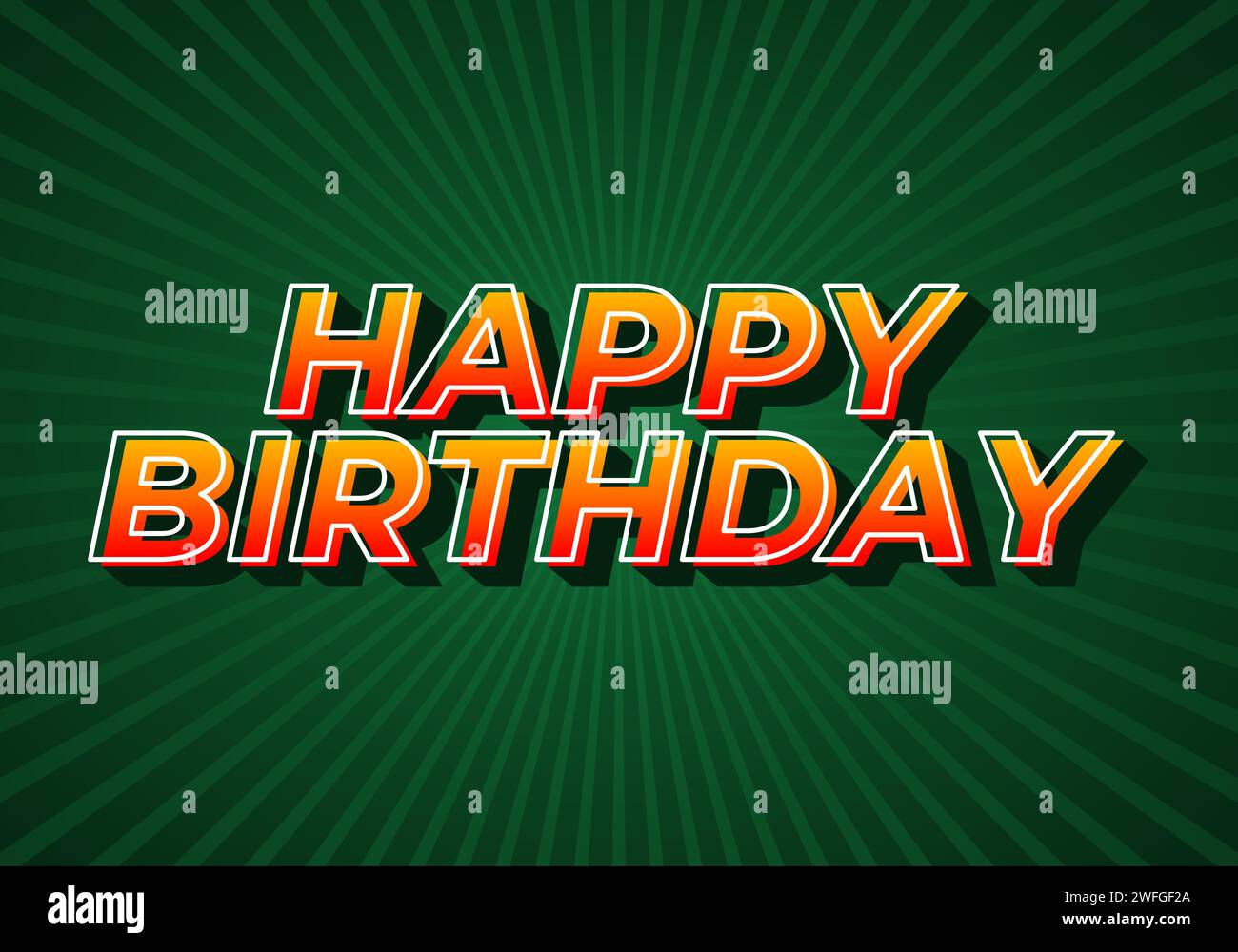 Happy birthday. Text effect design in 3D look with eye catching color ...