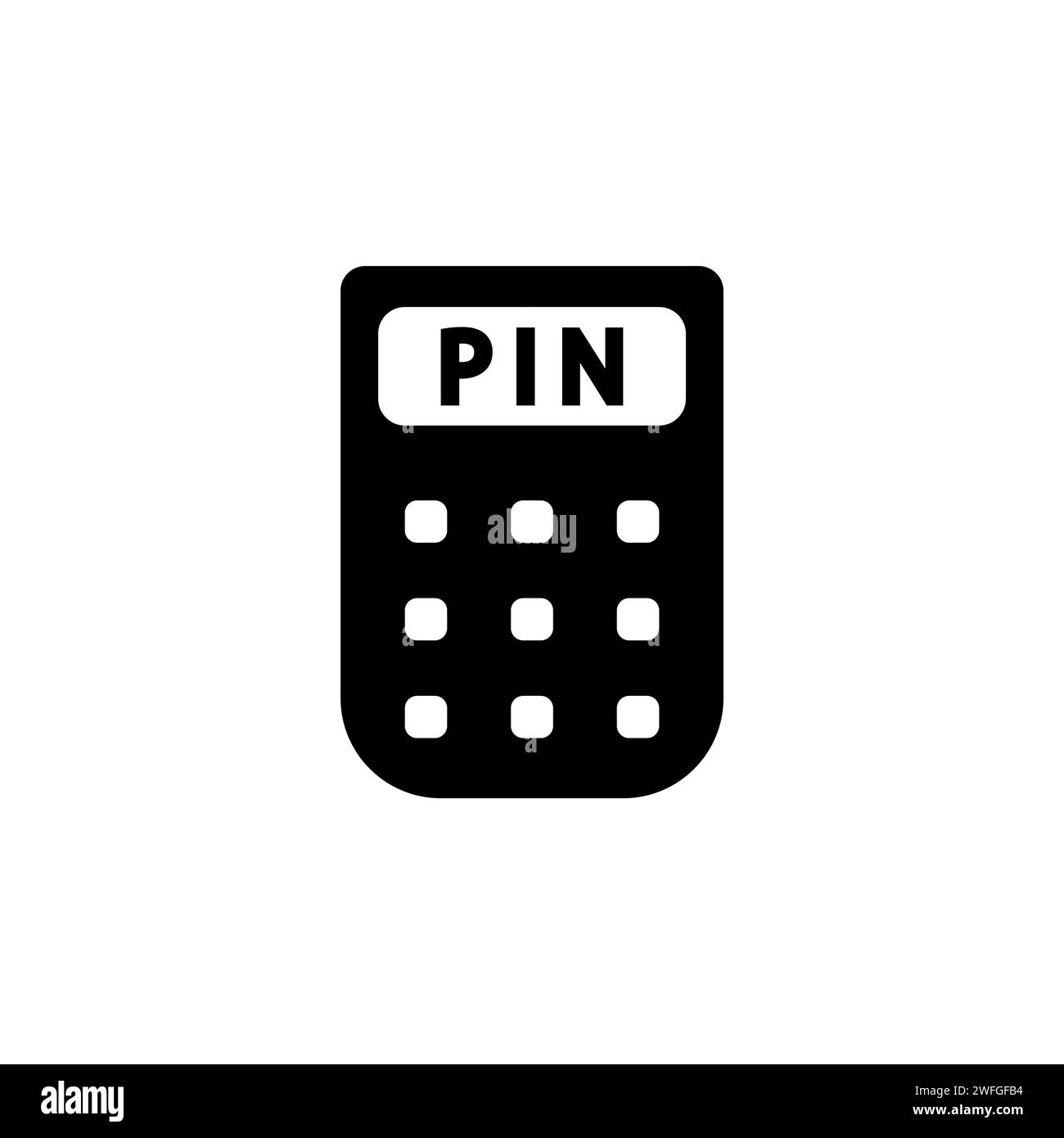 POS Terminal flat vector icon. Simple solid symbol isolated on white ...