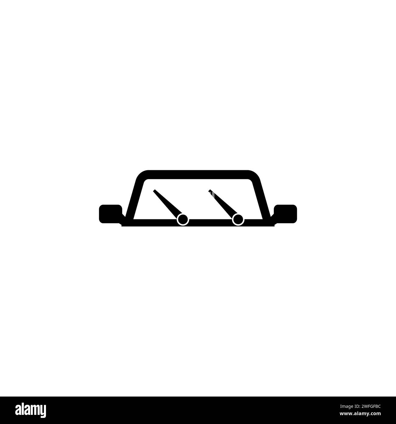 Car Windscreen Wiper flat vector icon. Simple solid symbol isolated on white background Stock ...