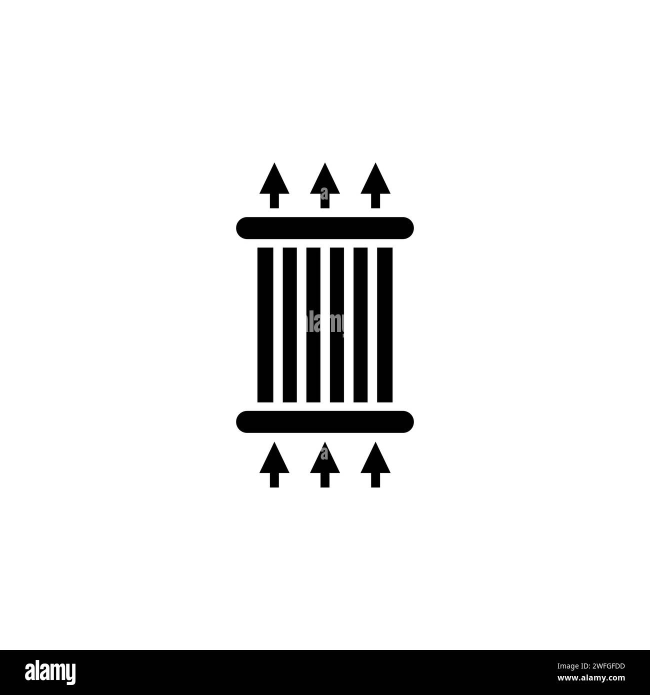 Air Filter flat vector icon. Simple solid symbol isolated on white ...