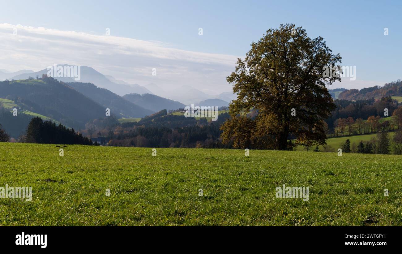 Autumm hiking in Mostviertel Austria Stock Photo - Alamy