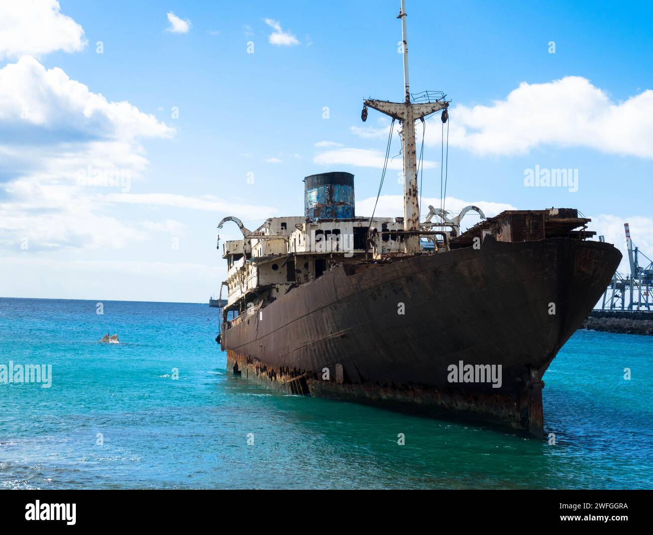 Lost place. Shipwreck called Temple Hall or Telamon in a bay near ...
