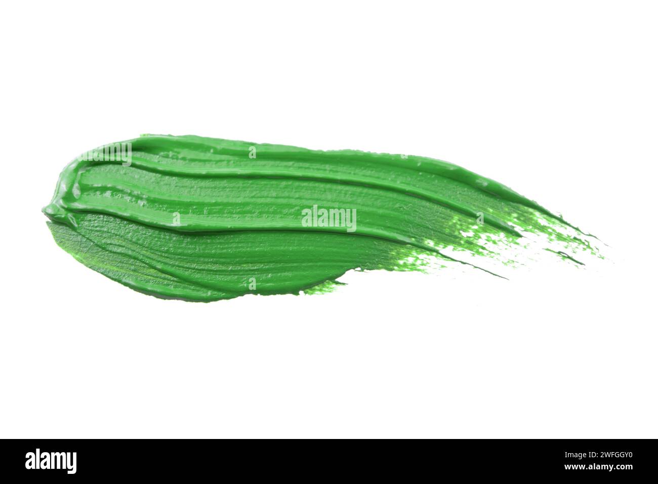 paint smear smudge swatch isolated on white background. Cream makeup ...