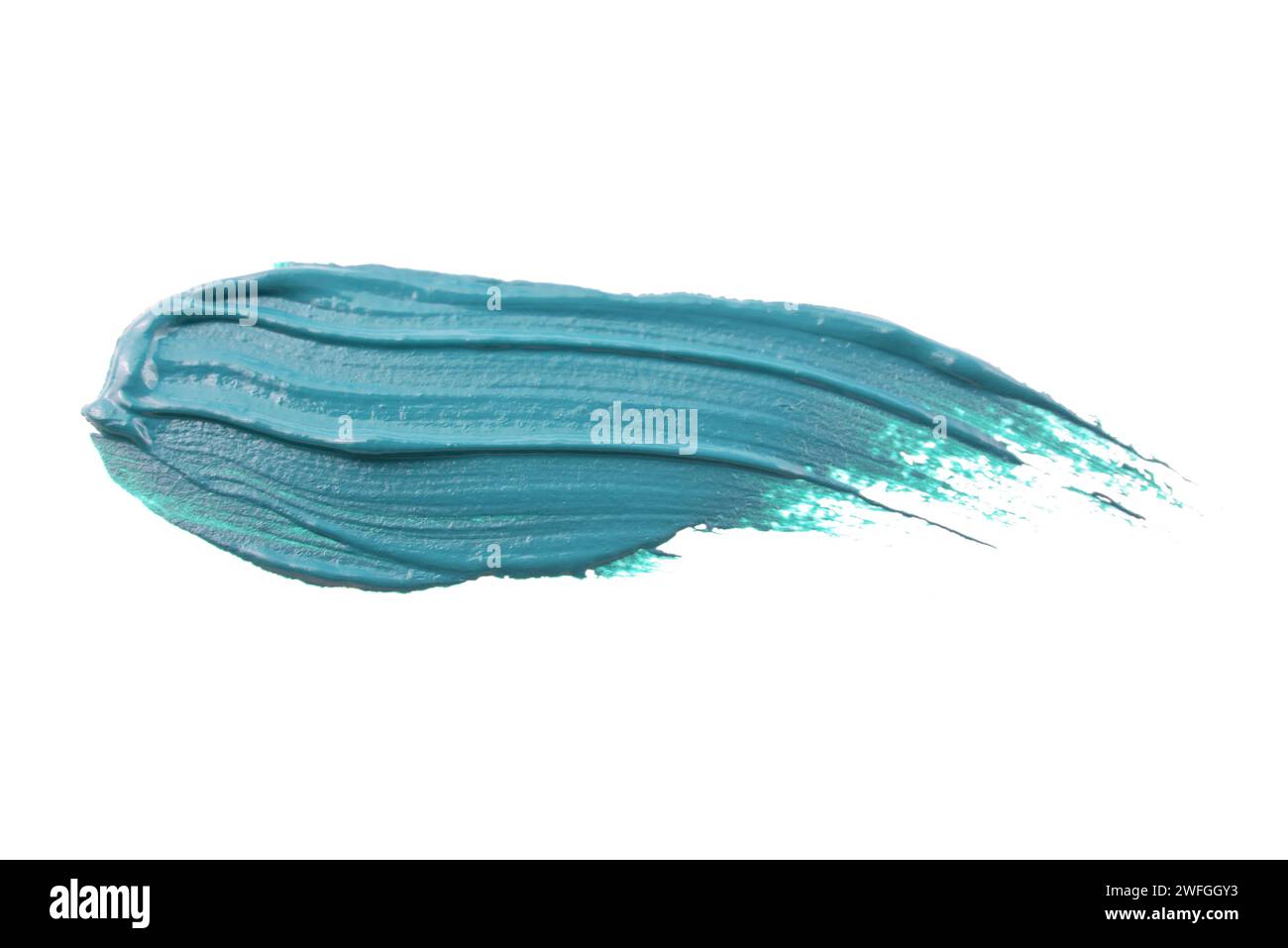 paint smear smudge swatch isolated on white background. Cream makeup ...