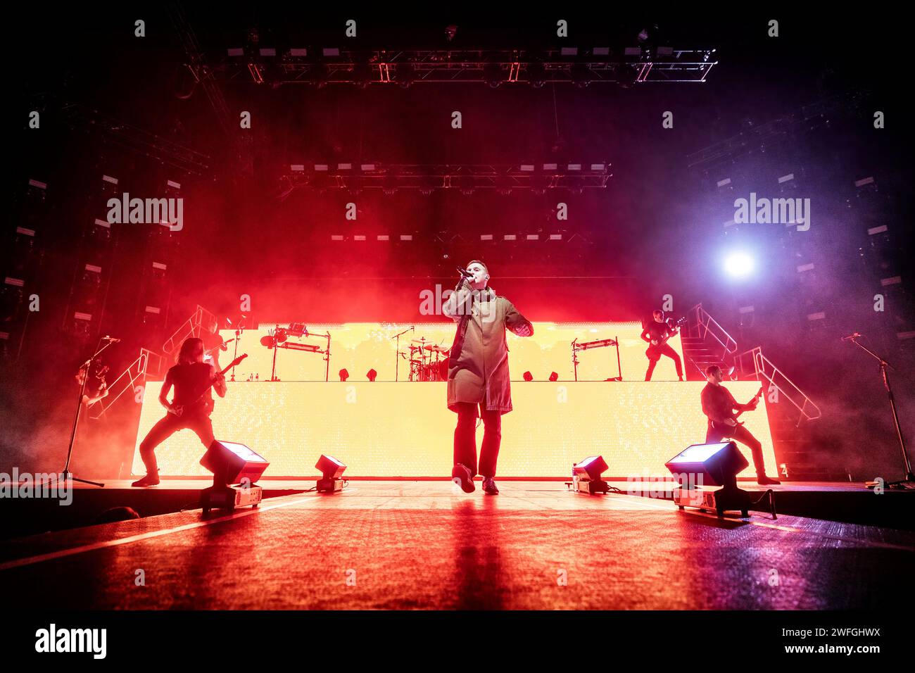 Oslo, Norway. 30th Jan, 2024. The British metalcore band Architects ...