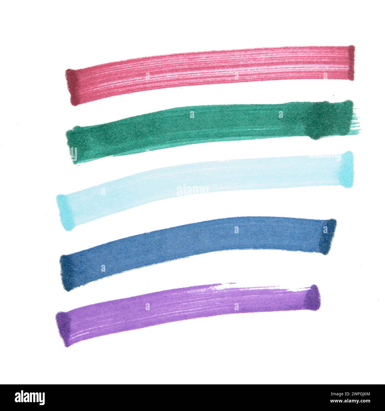 Color highlight stripes, banners, brushes drawn with markers. Stylish ... Color highlight stripes, banners, brushes drawn with markers. Stylish ...