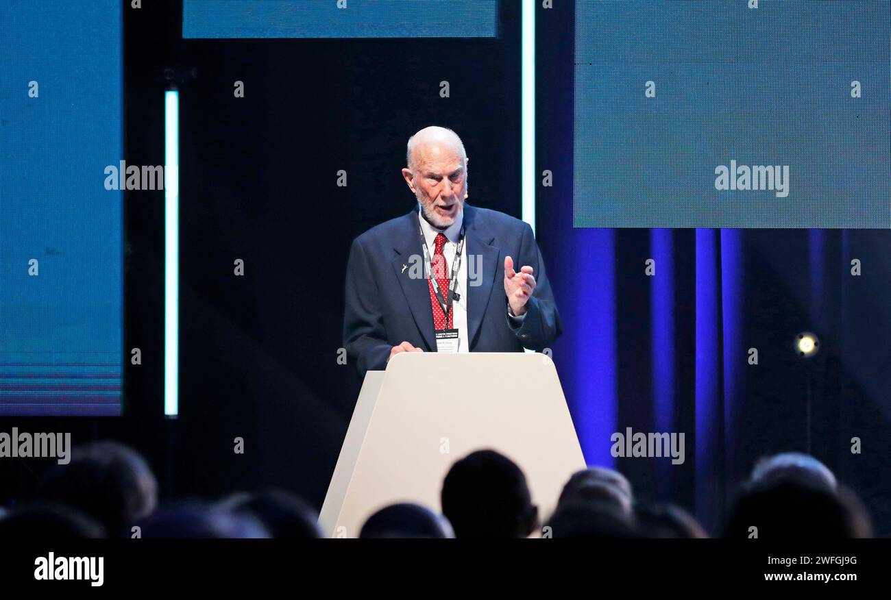 Tromso 20240131.Polar researcher Oran Young receives the Mohn Prize ...