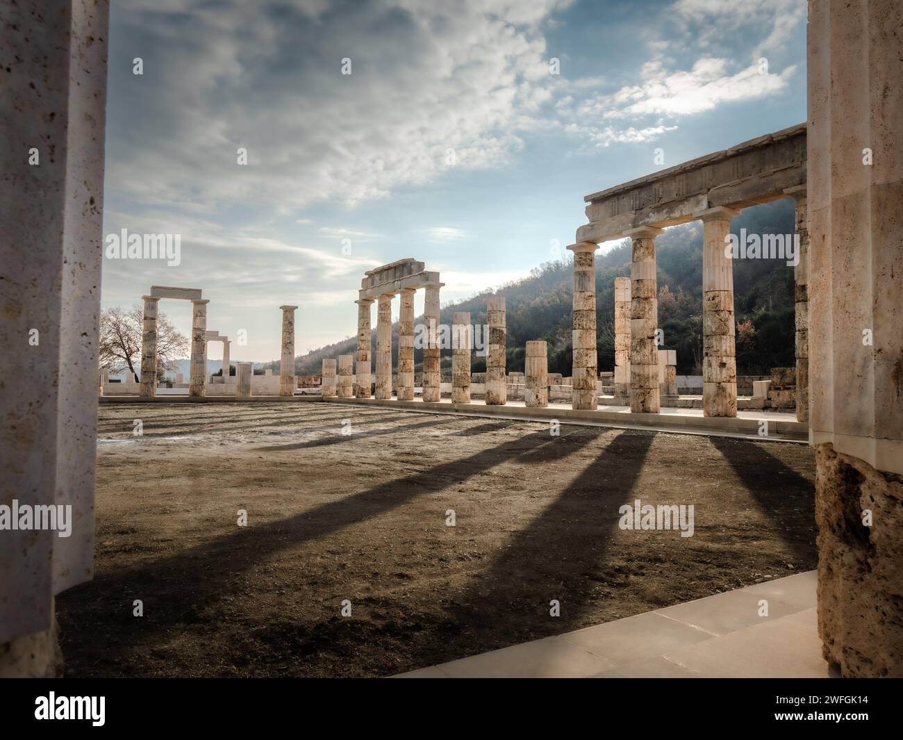 Palace of Aigai Stock Photo - Alamy