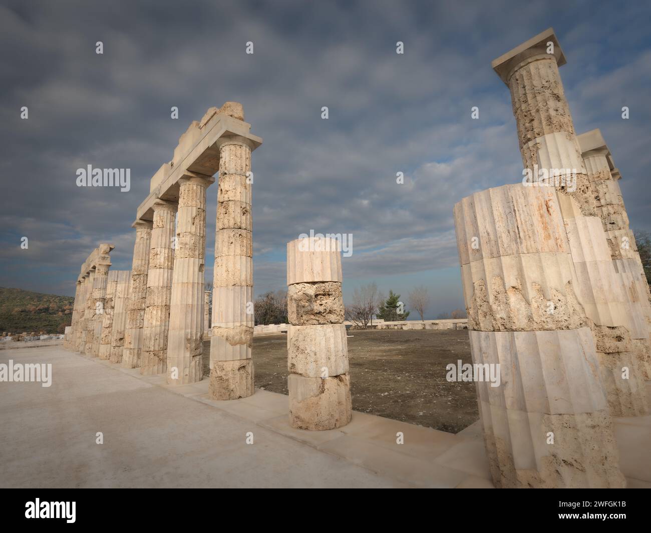 Palace of Aigai Stock Photo - Alamy