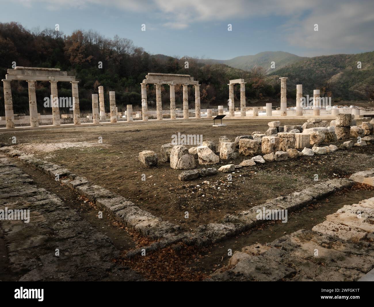 Palace of Aigai Stock Photo - Alamy