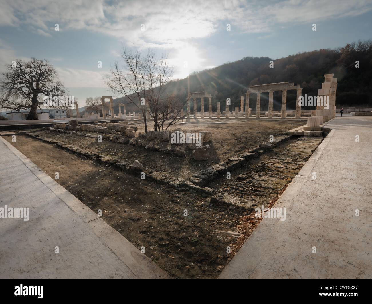 Palace of Aigai Stock Photo - Alamy