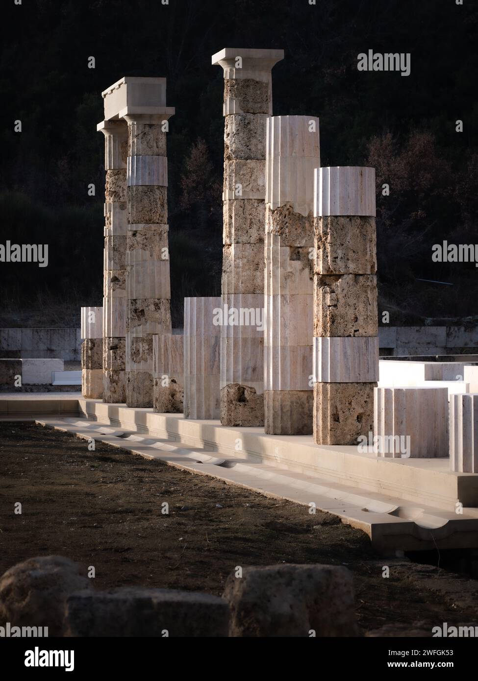 Palace of Aigai Stock Photo - Alamy