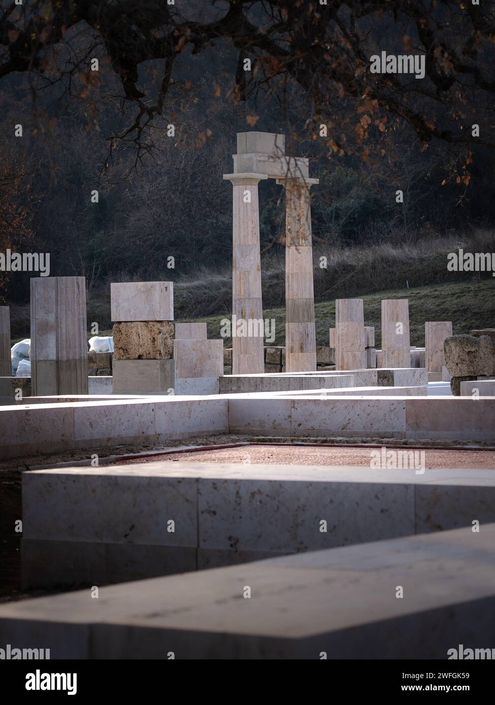 Palace of Aigai Stock Photo - Alamy