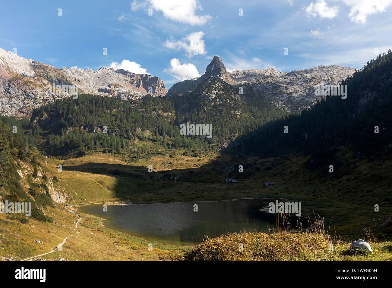 Funtensee lake at Karlingerhaus, Berchtesgaden National park Stock ...