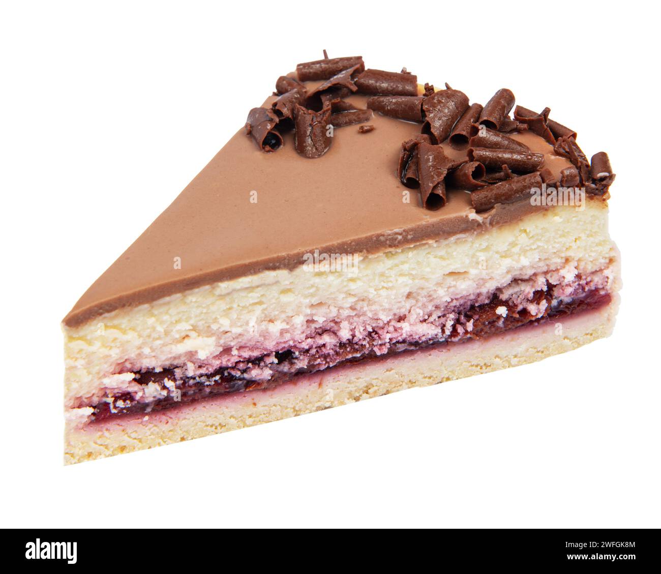 Delicious cheesecake slice new Cut Out Stock Images & Pictures - Alamy