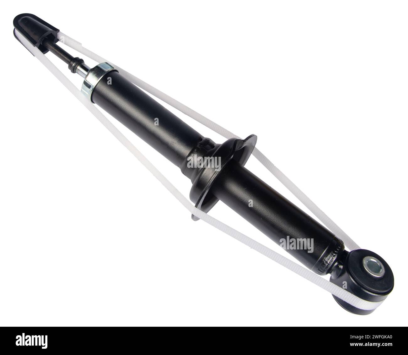 Shock absorber suspension isolated on white background Stock Photo - Alamy