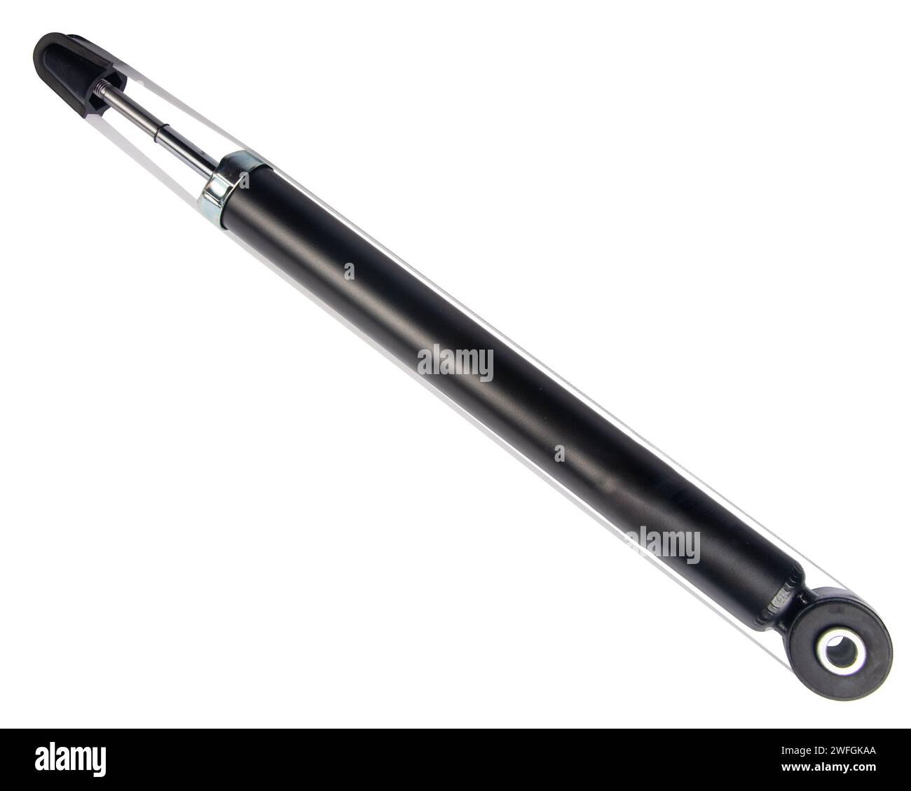 Shock absorber suspension isolated on white background Stock Photo - Alamy