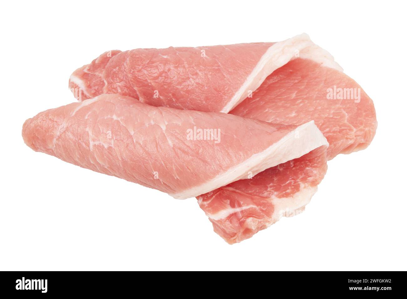 Raw meat slices on grill Cut Out Stock Images & Pictures - Alamy