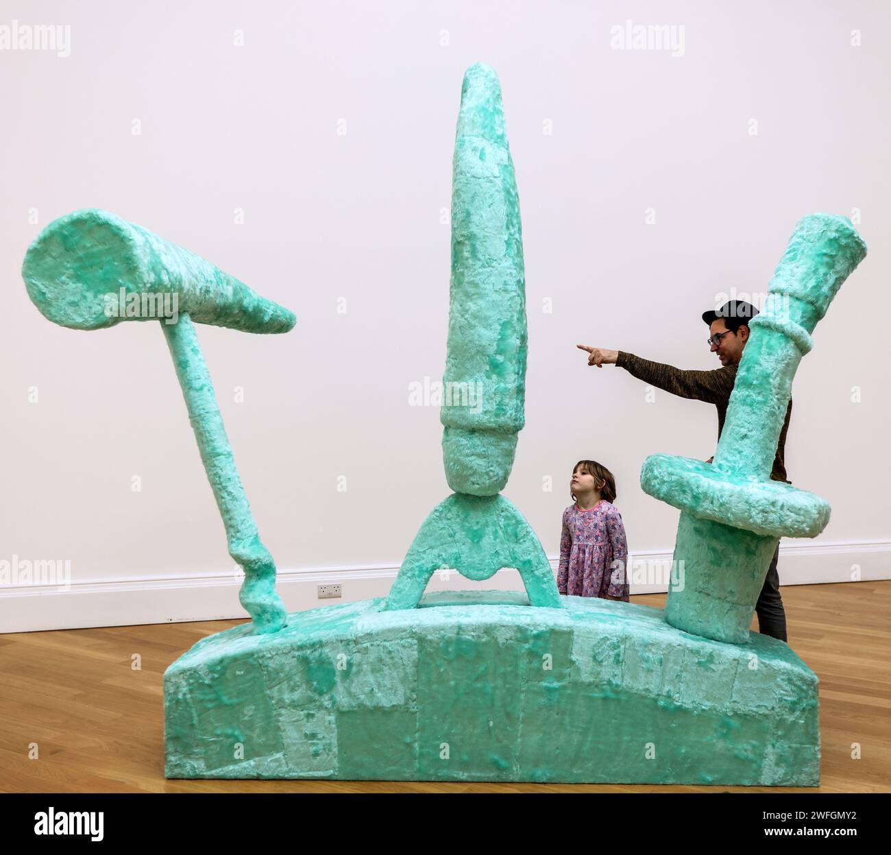 Bristol, UK. 31st Jan, 2024. Made in Honk Kong, 1987, fur, plaster ...