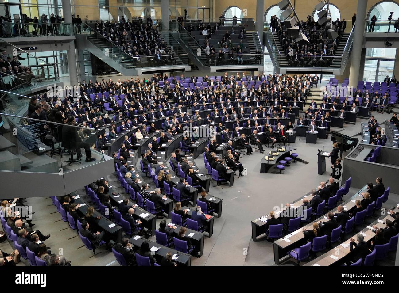 Members of parliament attend a commemoration of the Holocaust in the ...