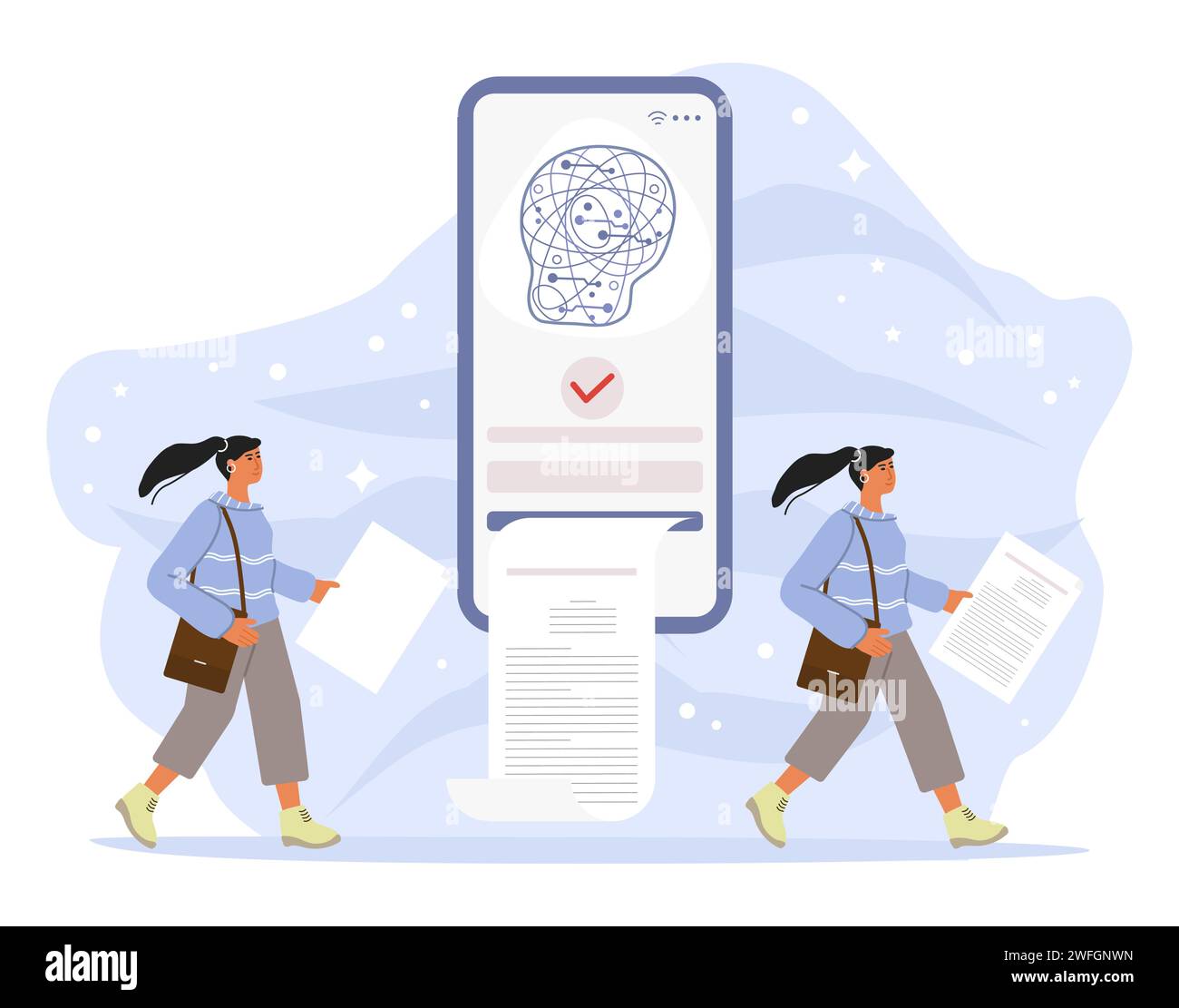 Person uses an artificial intelligence chatbot developed by OpenAI ...