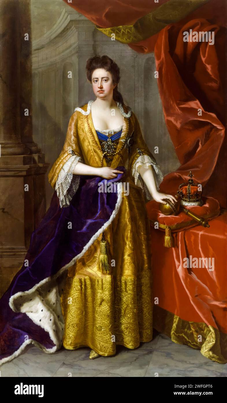 Queen Anne (1665-1714), Queen of England, Scotland, and Ireland (1702 ...