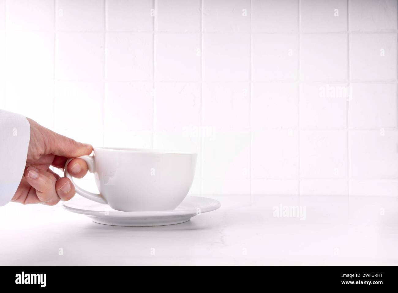 Black espresso coffee cup with croissant and coffee beans, simple ...