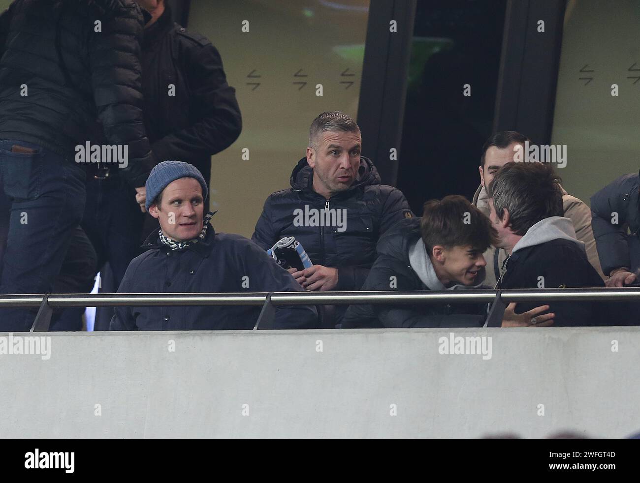 Singer Noel Gallagher, Actor Matt Smith. - Tottenham Hotspur v ...