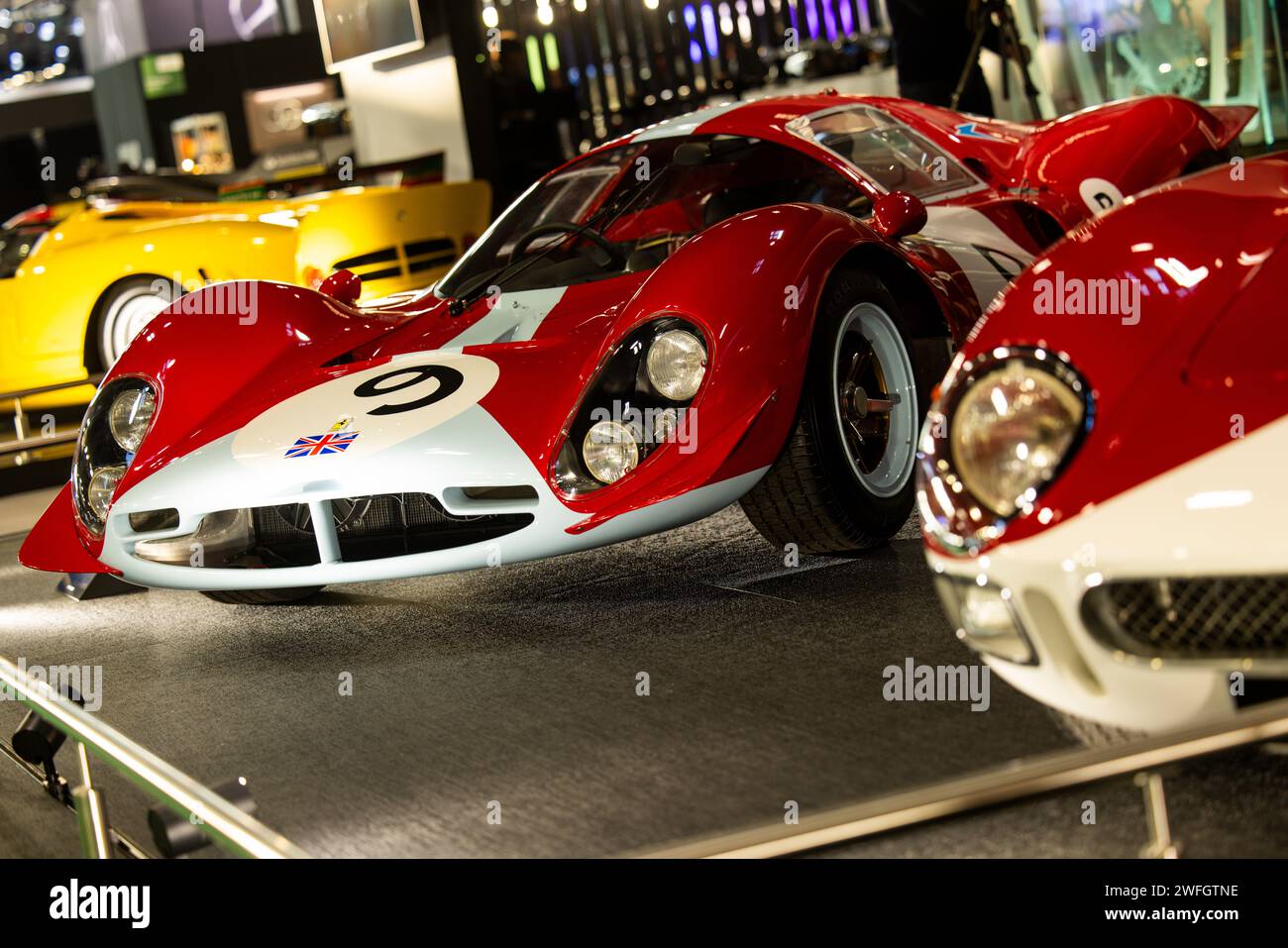 Paris, France. 31st Jan, 2024. Ferrari 412 P during the Retromobile ...