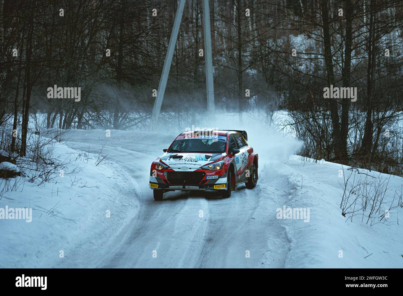 Winter rally in Lithuania Stock Photo - Alamy