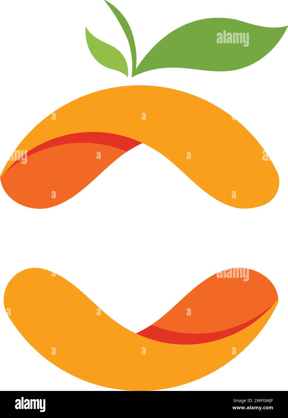 Orange logo design Vector icon illustration design Stock Vector Image ...