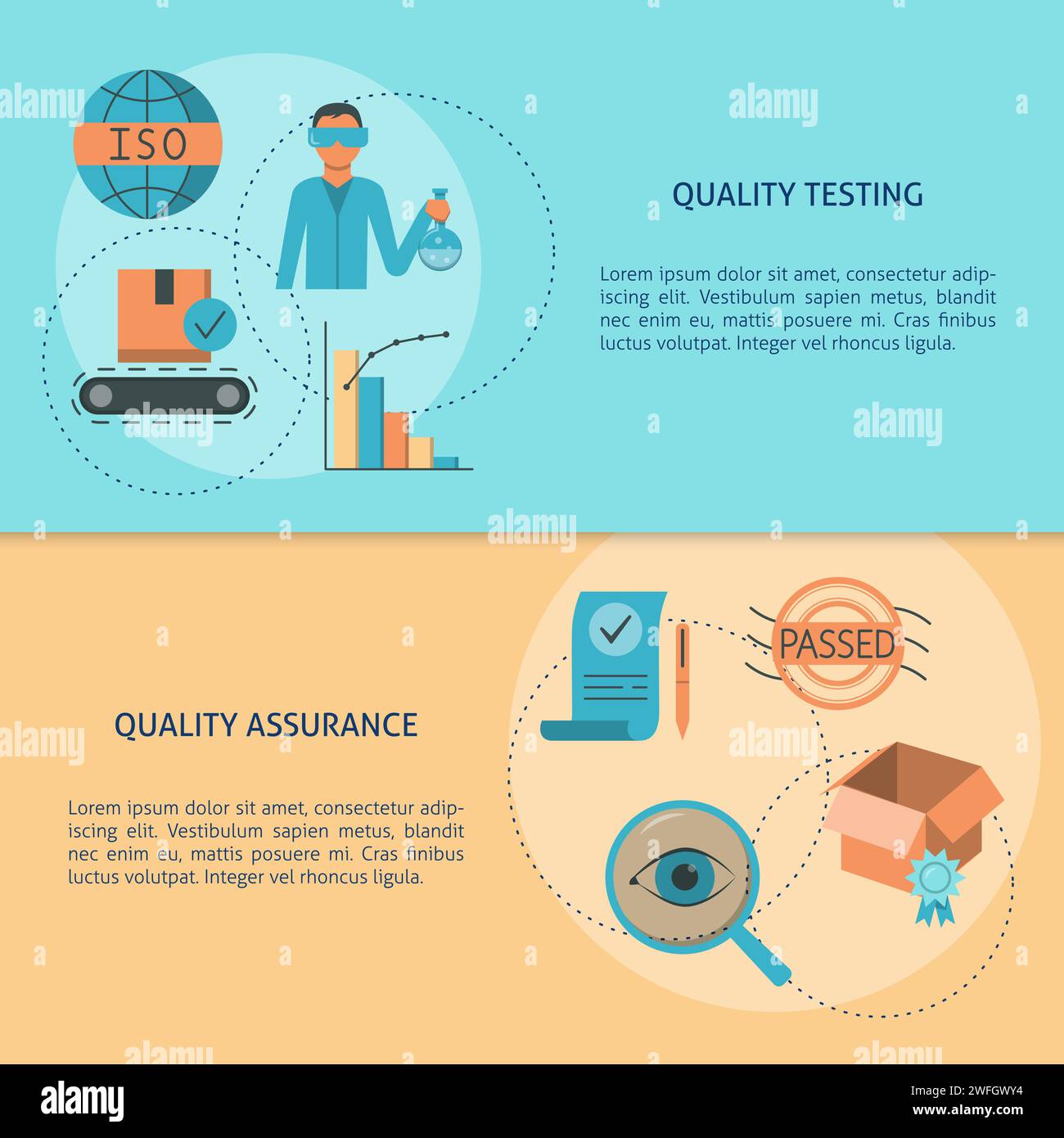 Qc quality control Stock Vector Images - Alamy