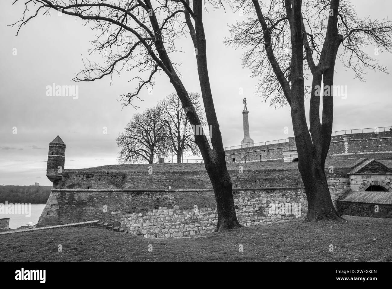 Historic Belgrade Fortress in Kalemegdan park in Belgrade, capital of ...