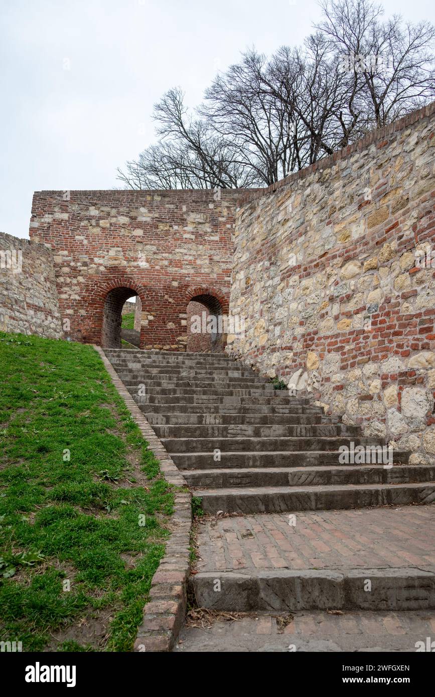 Historic Belgrade Fortress in Kalemegdan park in Belgrade, capital of ...