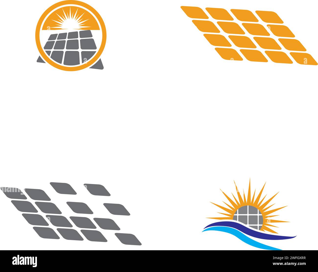 Solar icon Stock Vector Images - Alamy