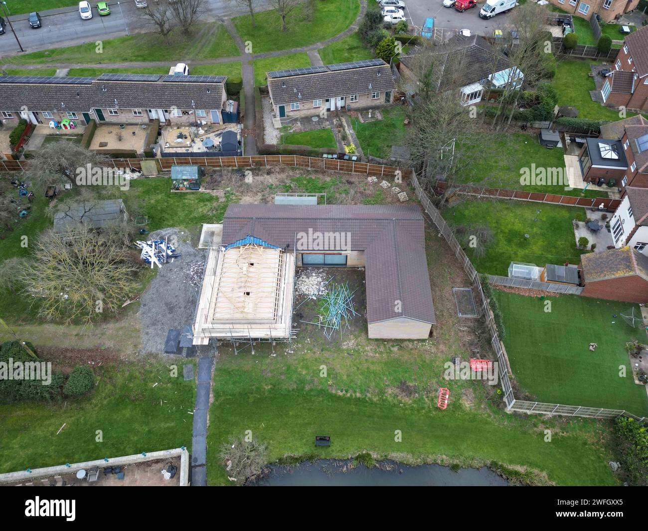 Work continues to demolish an unauthorised spa pool block at the home ...