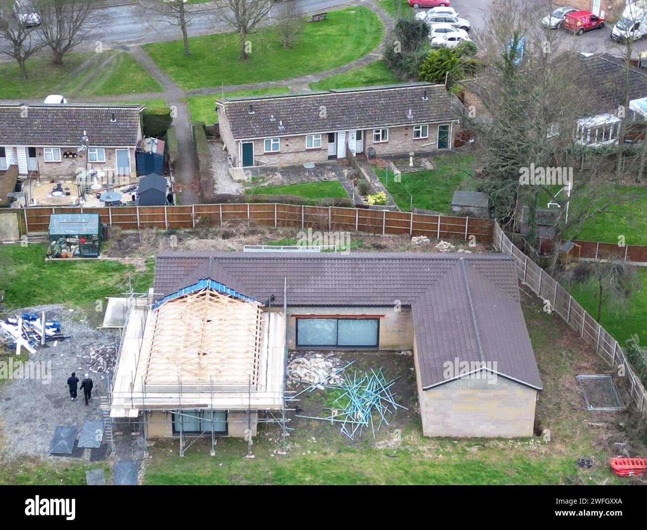 Work continues to demolish an unauthorised spa pool block at the home ...