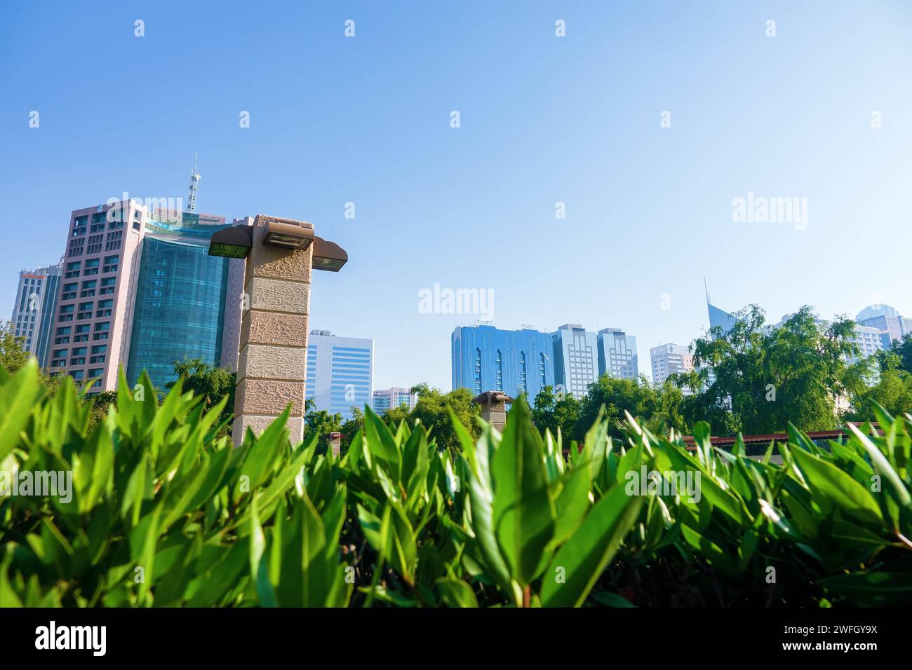 Abu Dhabi, Arab Emirates. Modern urban architecture of the business ...