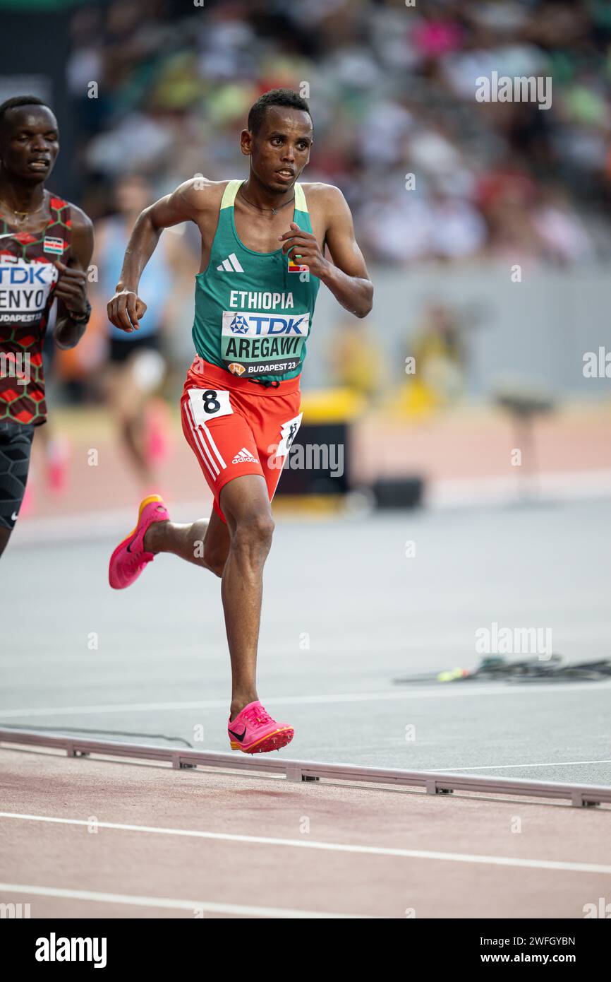Berihu AREGAWI participating in the Budapest 2023 World Athletics ...