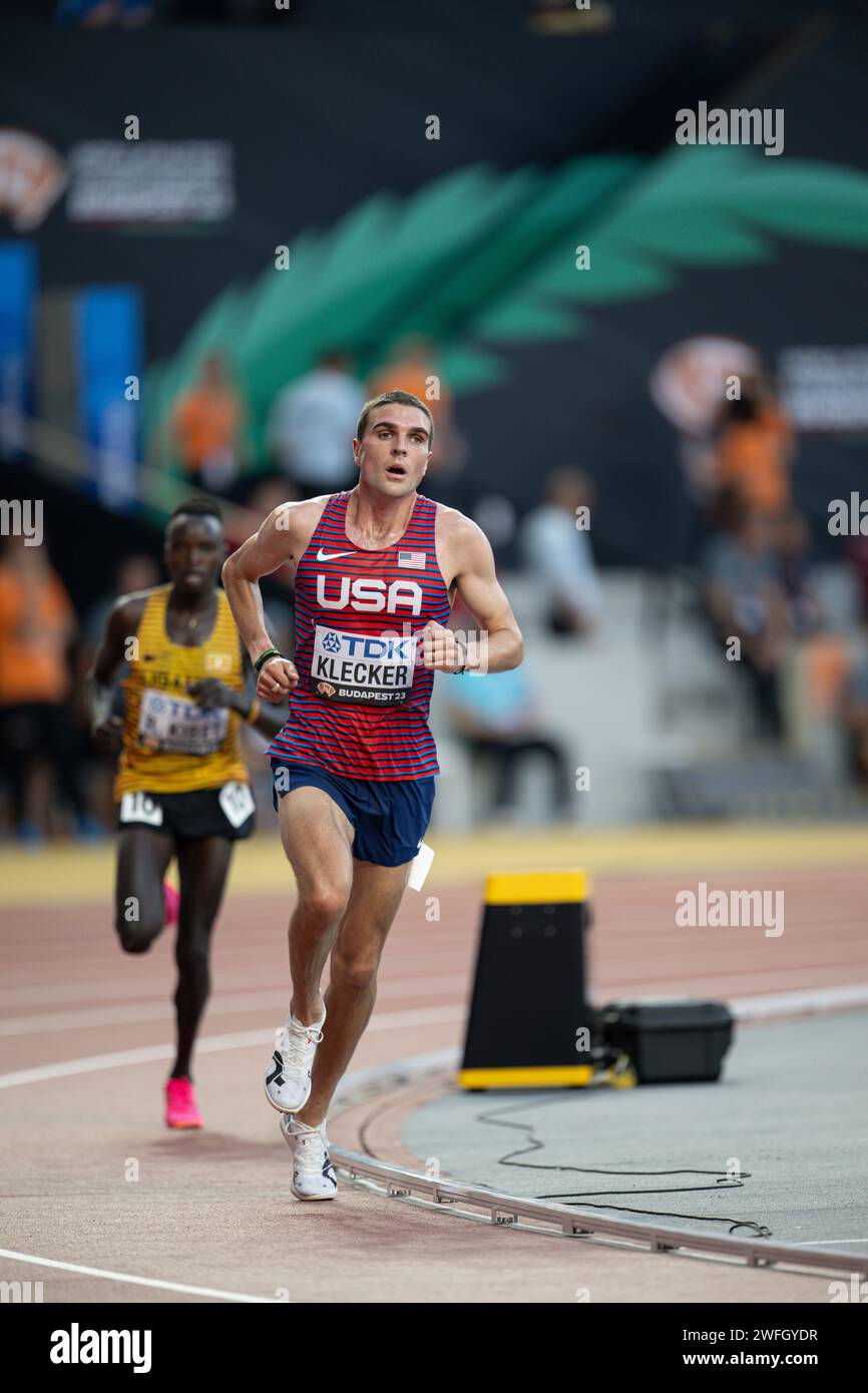 Joe KLECKER participating in the 10.000 m at the World Athletics ...