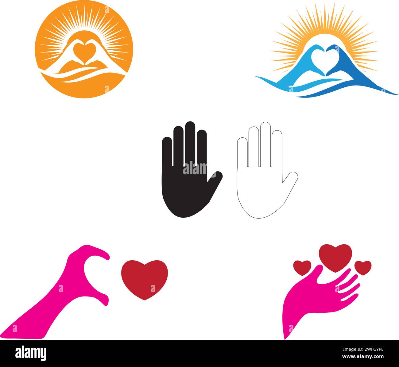 Health hands Stock Vector Images - Alamy