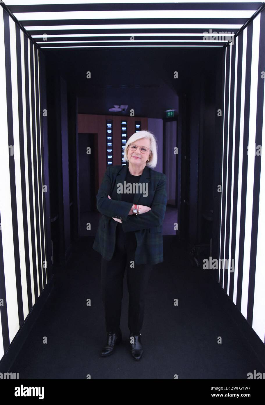 Paris, France. 31st Jan, 2024. Catherine Vautrin is interviewed by ...