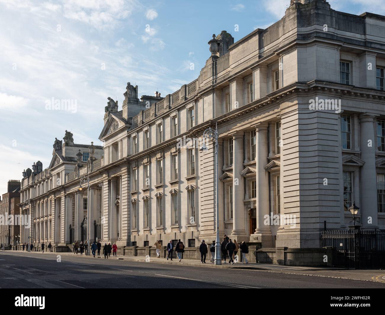 Irish Government Buildings on Merrion Street, Dublin city, Ireland ...