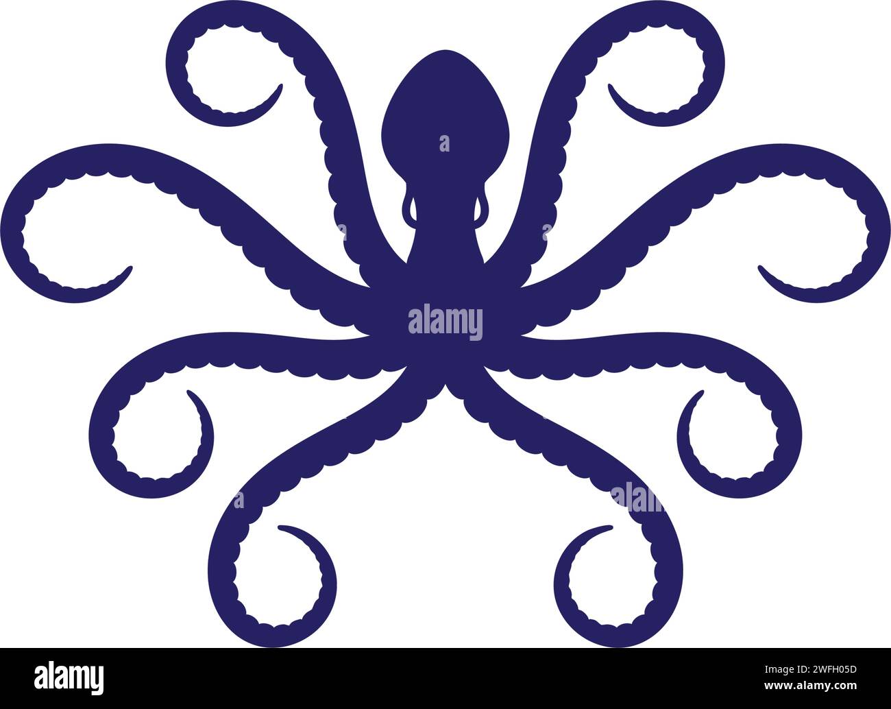 octopus icon Vector Illustration design template Stock Vector Image ...