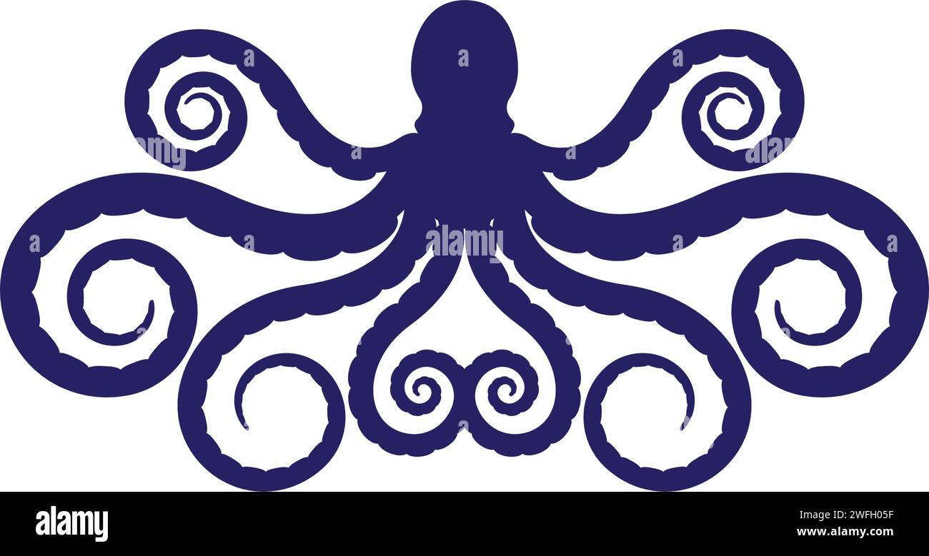 octopus icon Vector Illustration design template Stock Vector Image ...