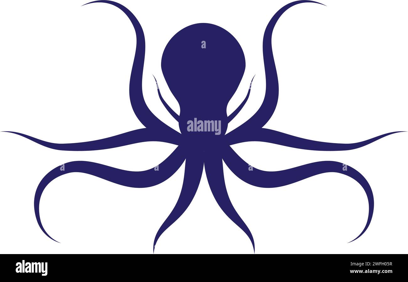 octopus icon Vector Illustration design template Stock Vector Image ...