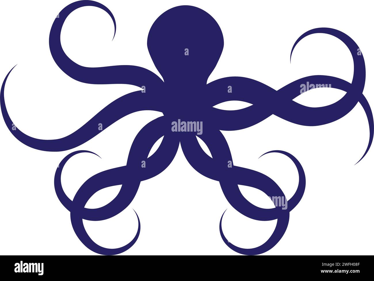 octopus icon Vector Illustration design template Stock Vector Image ...